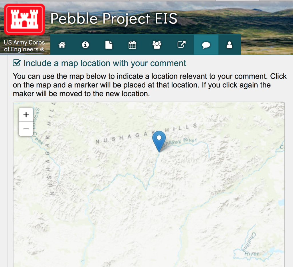 What can you do at the Pebble Project EIS site? - Pebble Watch